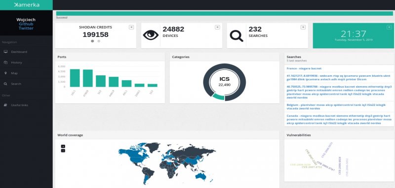 GUI Now Available for Kamerka ICS/IoT Reconnaissance Tool - SecurityWeek