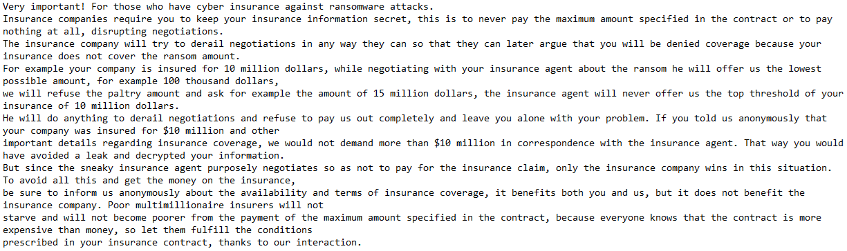 HardBit Ransomware Offers to Set Ransom Based on Victim's Cyberinsurance - SecurityWeek