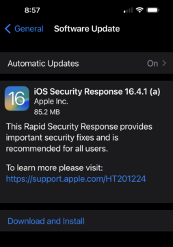 iPhone Users Report Problems Installing Apple's First Rapid Security ...