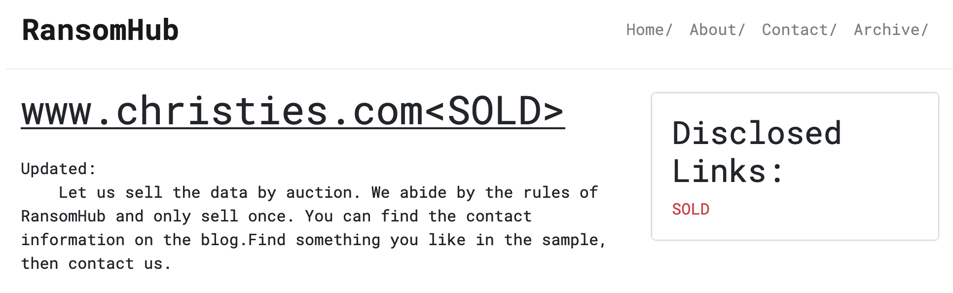 Christie's Says Ransomware Attack Impacts 45,000 People - SecurityWeek