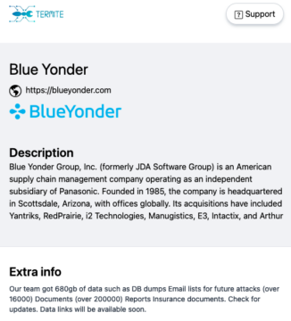 Blue Yonder Probing Data Theft Claims After Ransomware Gang Takes ...
